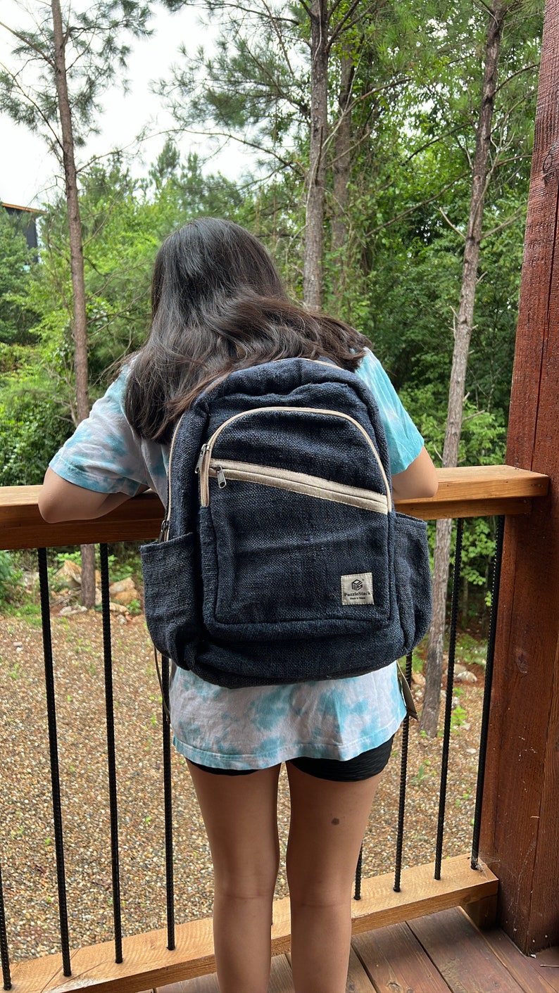 Pure Himalayan Hemp Backpack Eco-friendly Large Backpack - Etsy