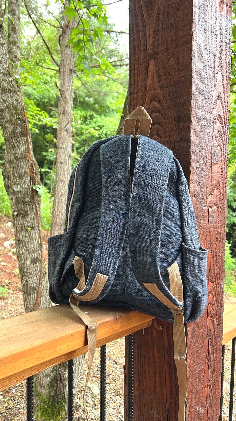 Pure Himalayan Hemp Backpack, Eco-friendly Large Backpack, Travel Size ...