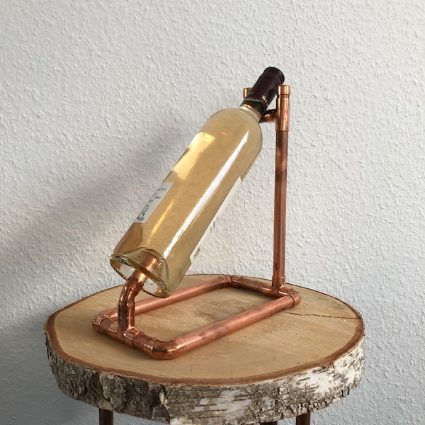 Copper Wine Bottle Holder - Etsy