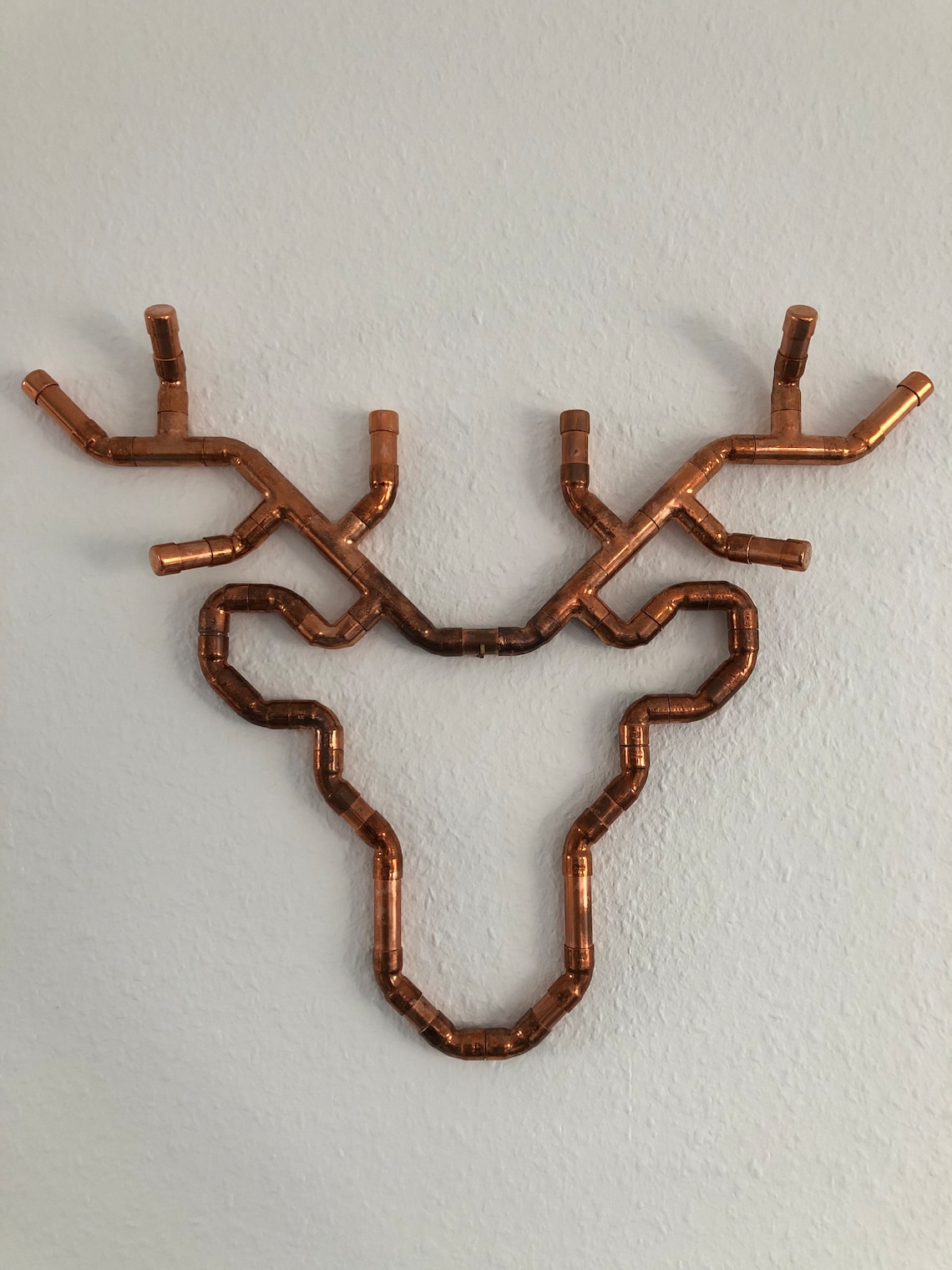 Wall Decoration Deer Made of Copper Pipe - Etsy
