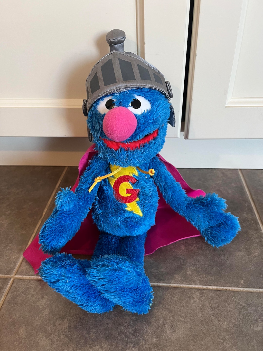 Hasbro Sesame Street SUPER GROVER Plush Interactive Talking - Etsy