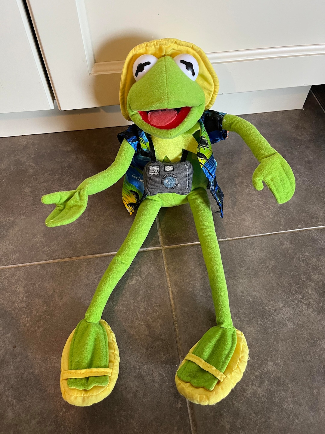 Nanco Kermit the Frog Sitting Plush Tourist Vacation 16 - Etsy Nanco Kermit the Frog Sitting Plush Tourist Vacation 16 - Etsy