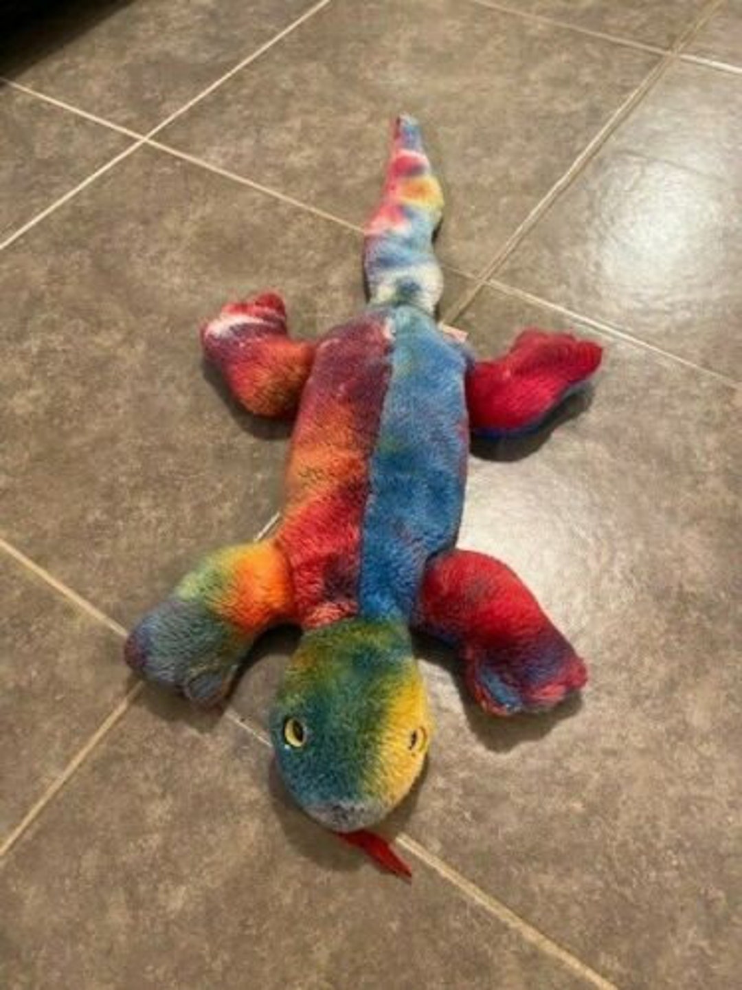 Ty Beanie Buddies Lizzy Ty-dyed Lizard 1999 20 Inches Long - Etsy