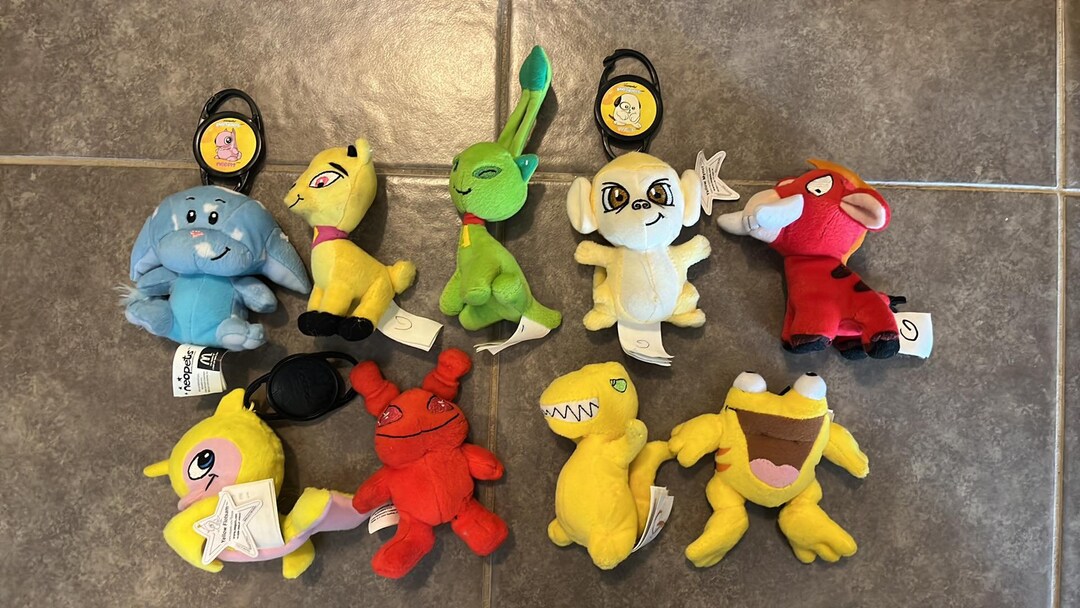 Vintage Neopets Mini Mcdonalds Plushes Bundle Y2K Lot of 9 - Etsy