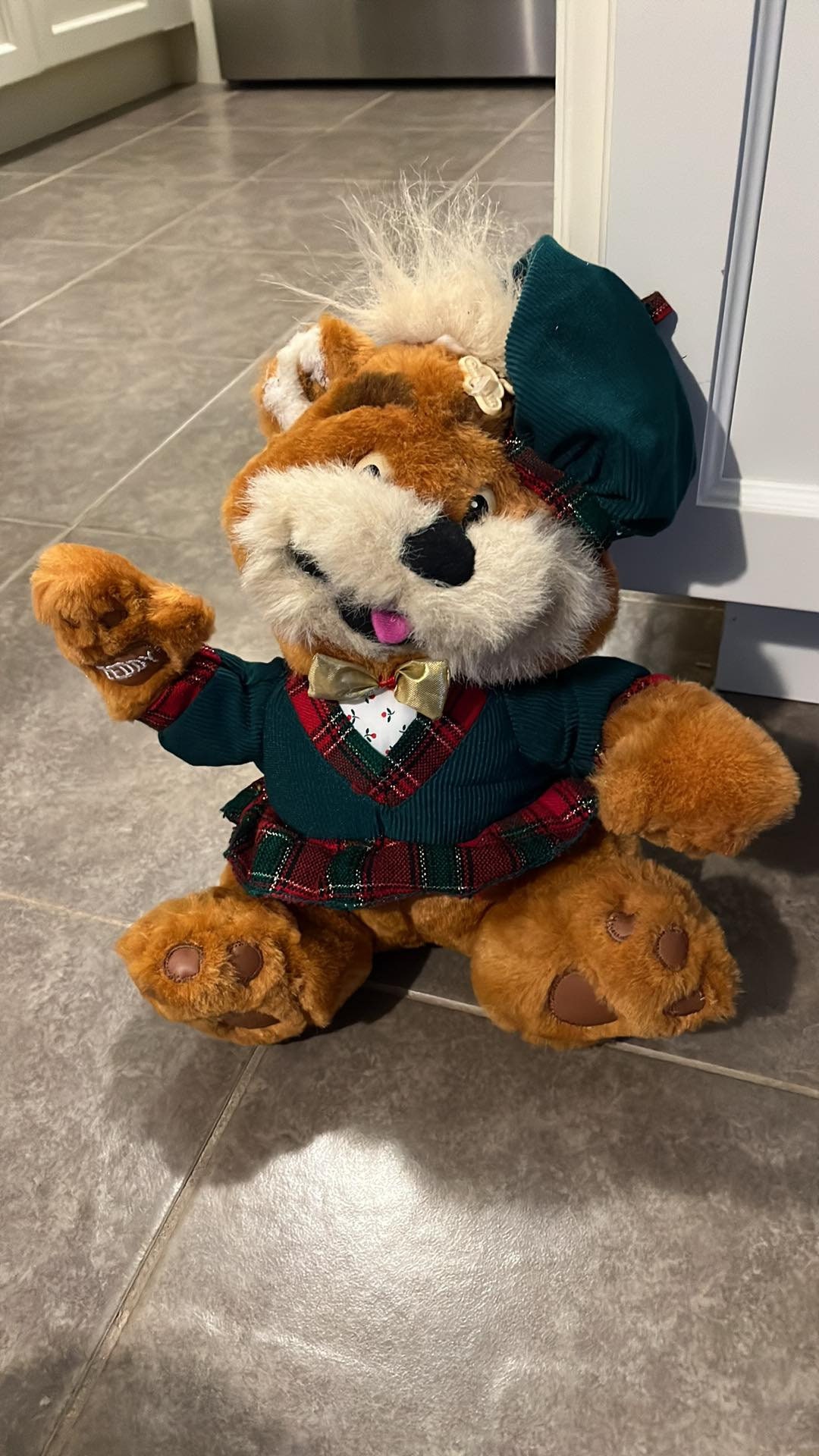 Vintage Cuddle Wit Zellers Teddy Bear ZEDDY Dressed in Holiday - Etsy