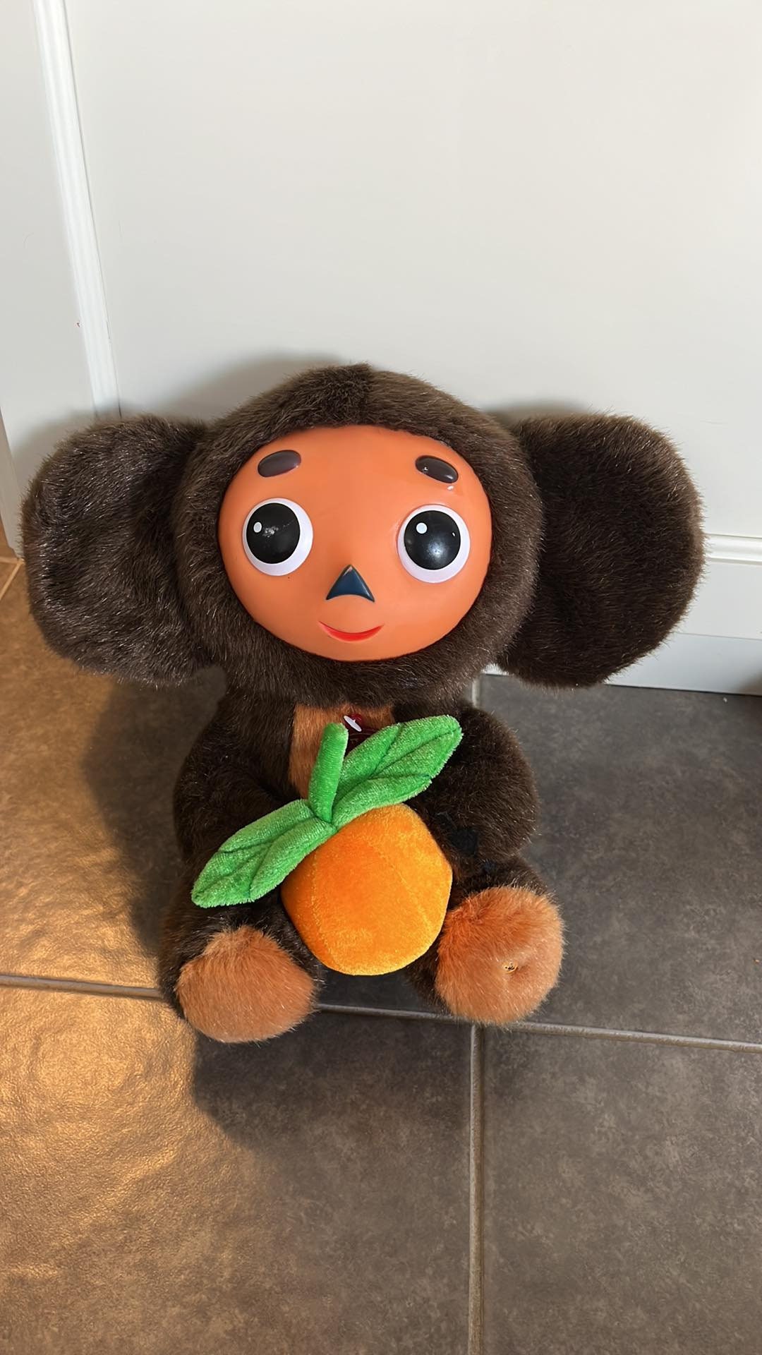 Vintage Cheburashka With Orange Talking Plush Toy - Etsy