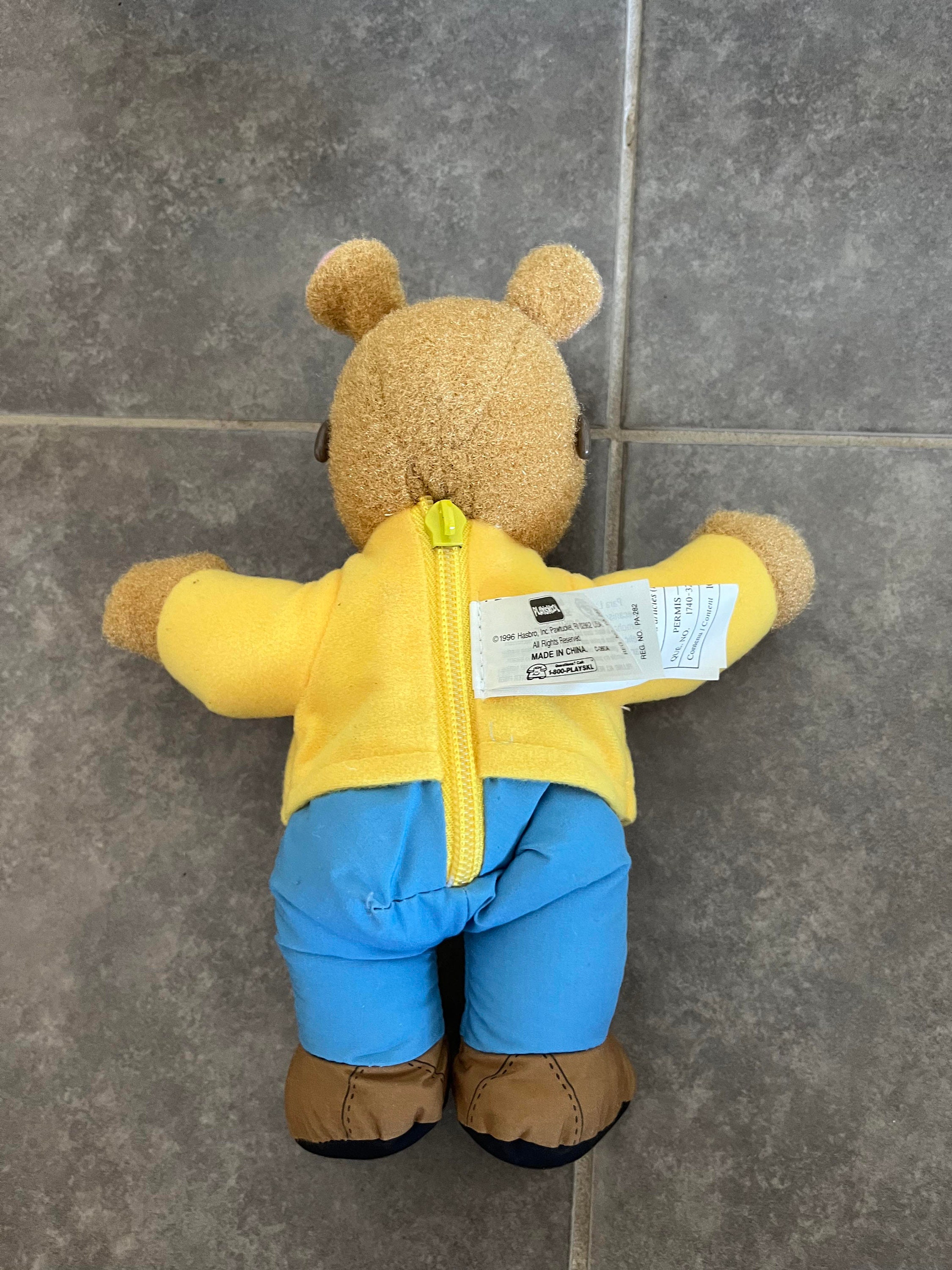 1996 Playskool Talking Arthur Plush Toy Stuffed Doll 10 - Etsy Canada