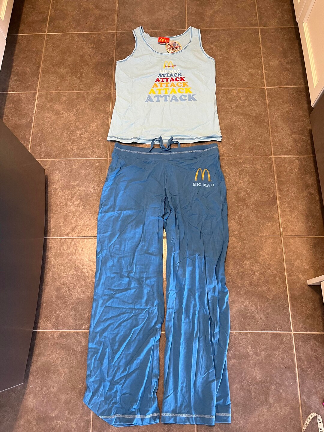 Vintage Mcdonald's Big Mac Attack Summer Pajamas Set Size - Etsy