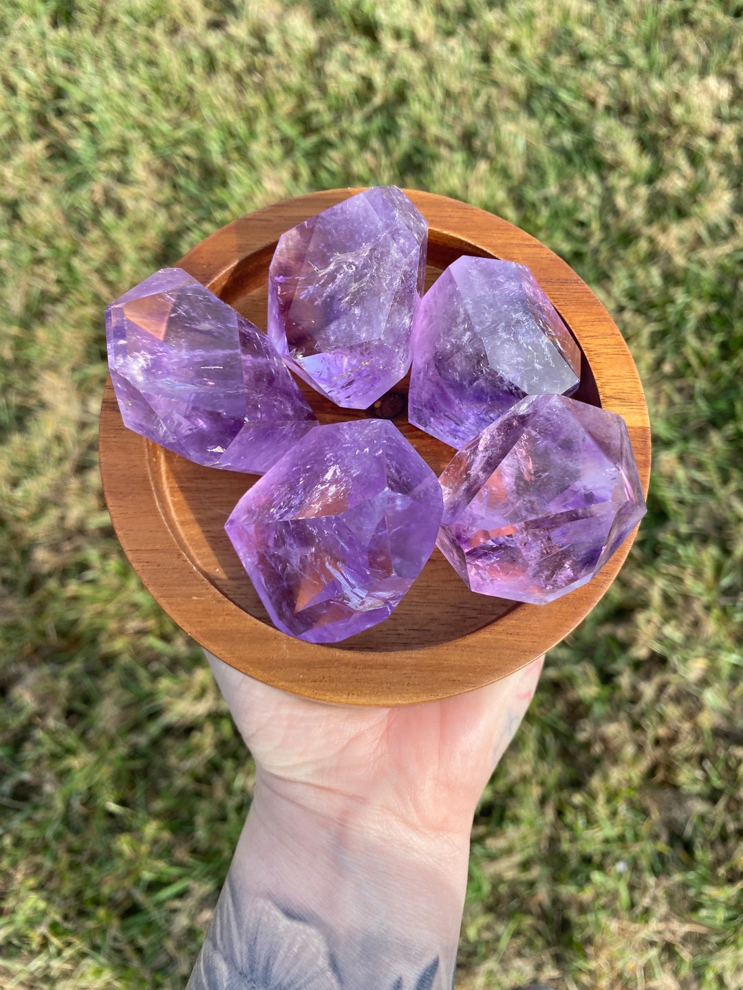 Gemmy Amethyst Freeforms, Phantom Amethyst - Etsy