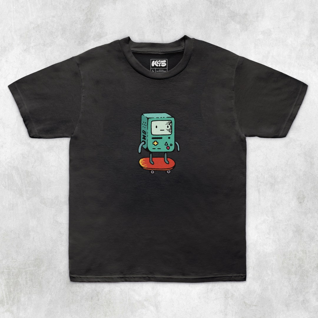 BMO Robot T-shirt , Skateboarding Cartoon Character Tee, Gift for ...