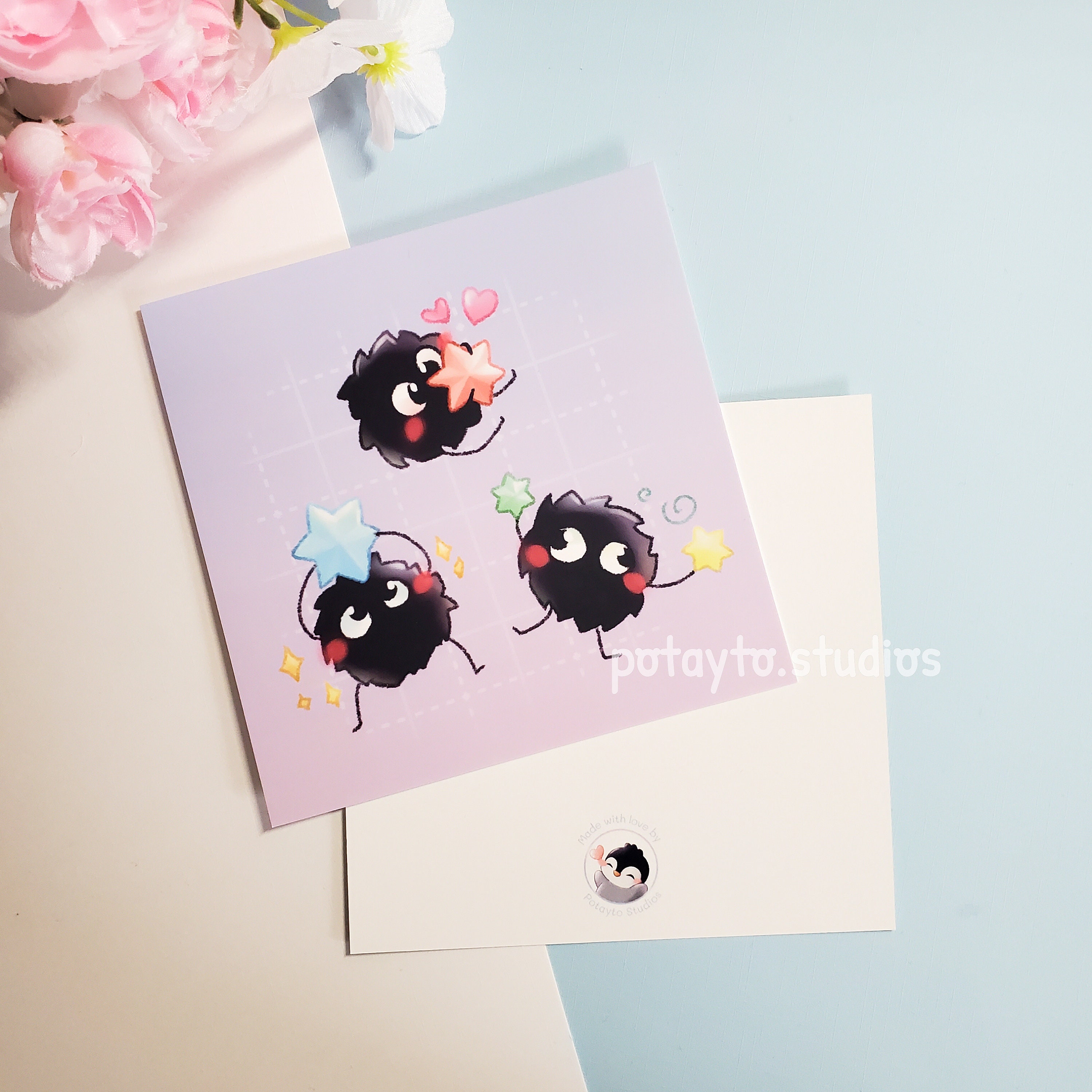 Anime Soot Characters Print Cute Art Print Kawaii Art - Etsy