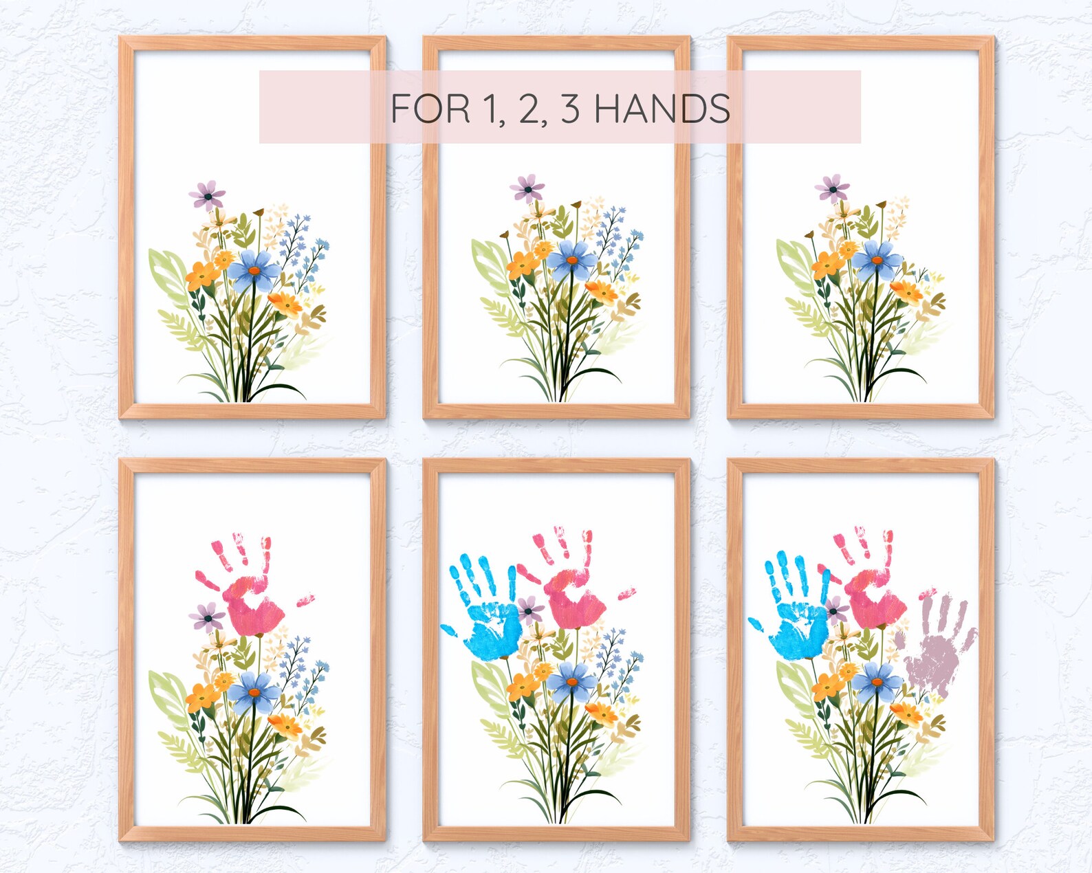 Handprint Gift for Mom Gift From Kids Mamas Gift Birthday Handprint Art ...