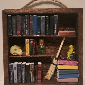 Mini Bookcase Shadow Box - Etsy