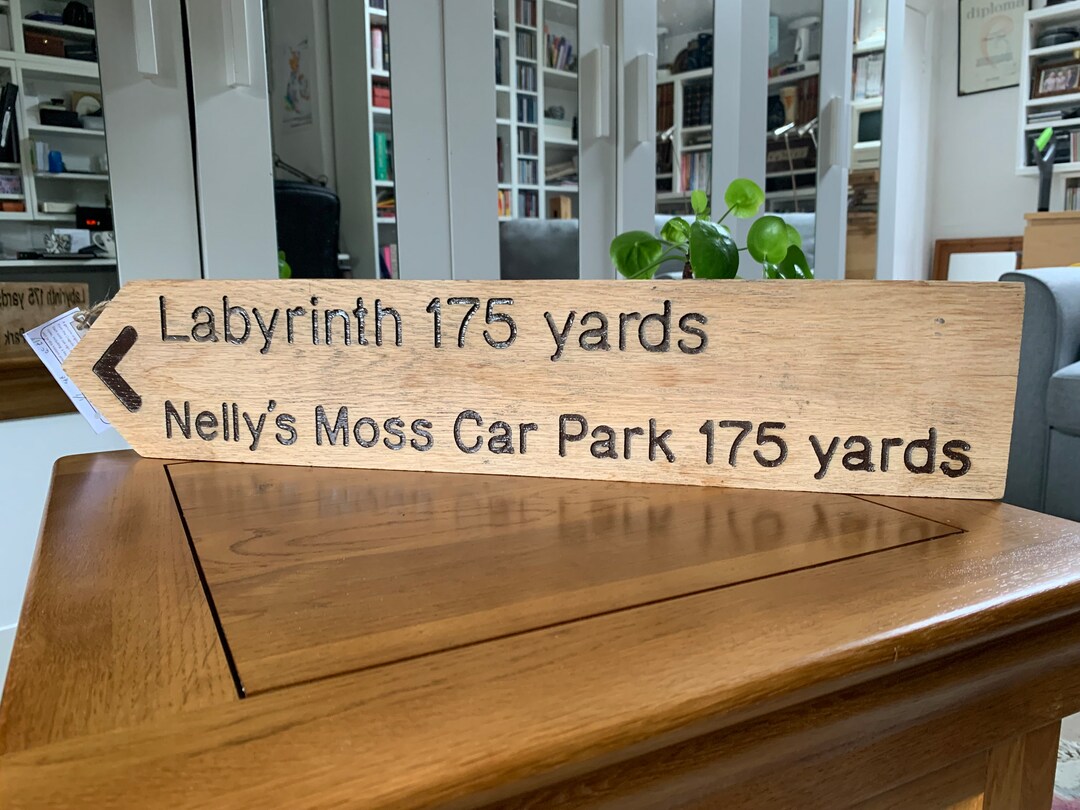 Reclaimed Solid Oak Finger Post Sign labyrinth/nellys Moss Recovered ...