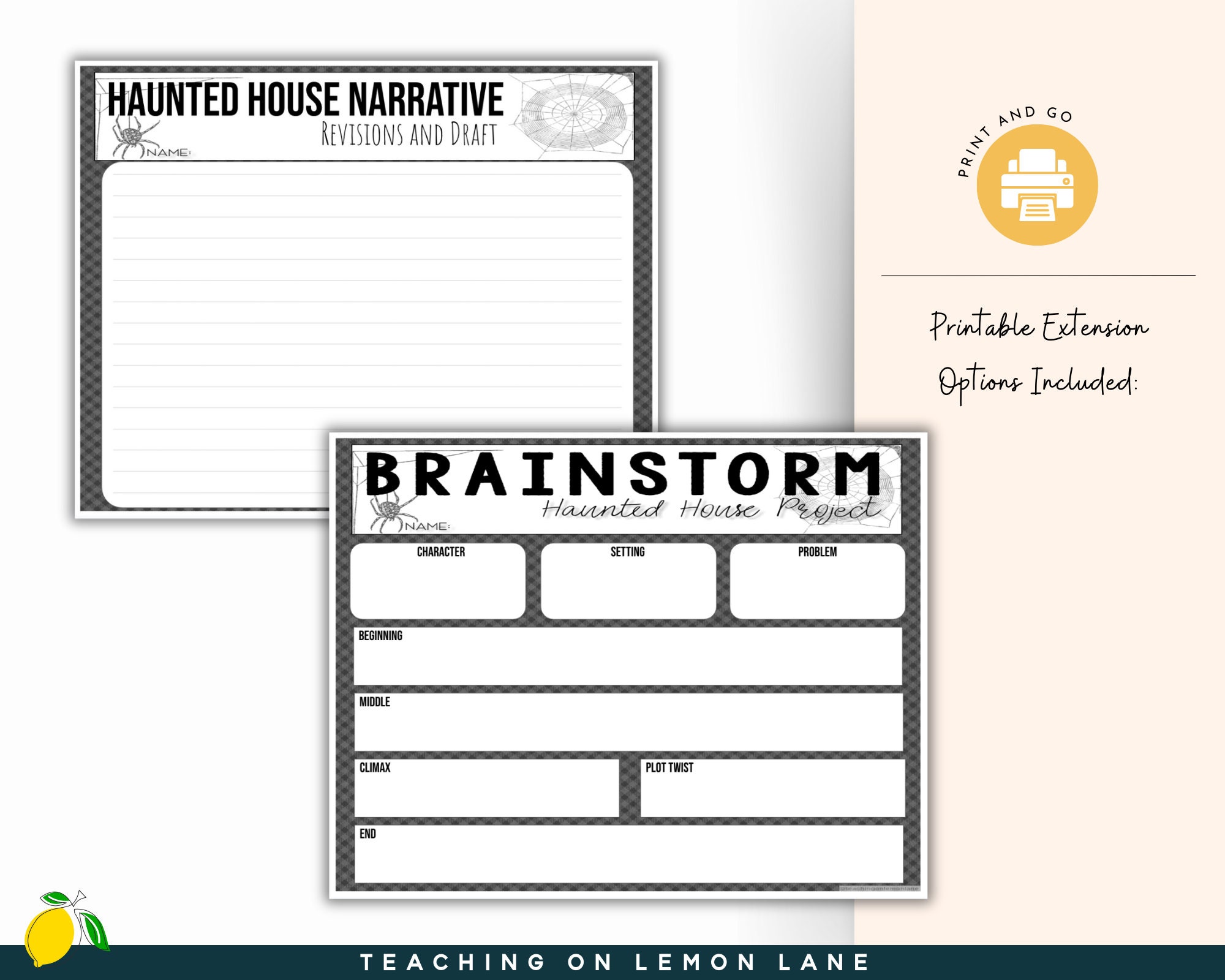 Make a Digital Haunted House Halloween Fall ELA Writing Activity ...