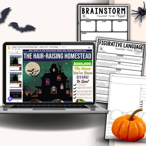 Buy and Sell a Haunted House Halloween Fall ELA Creative Writing ...