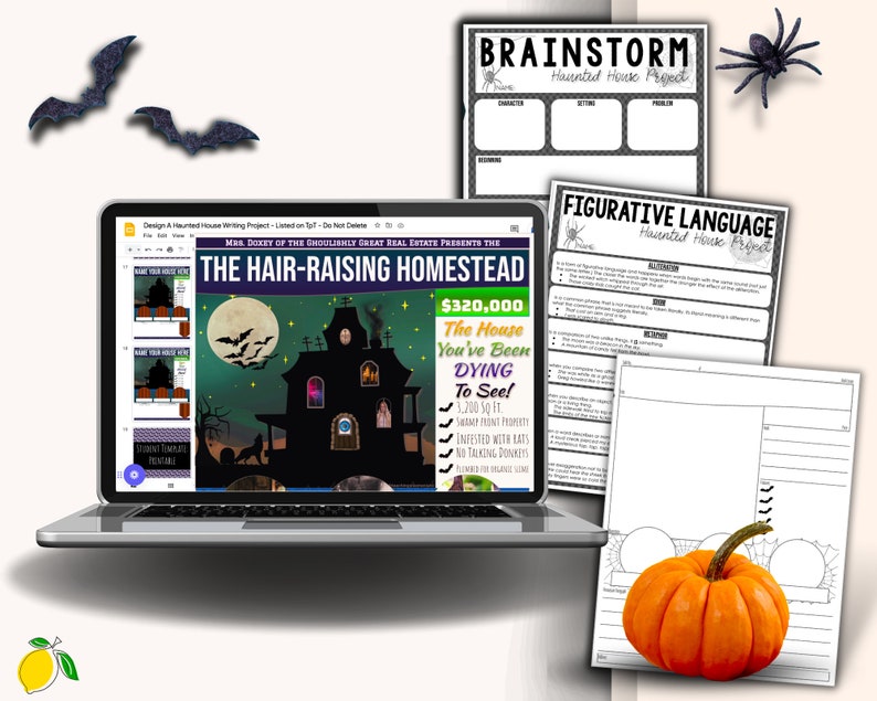 Buy and Sell a Haunted House Halloween Fall ELA Creative Writing ...