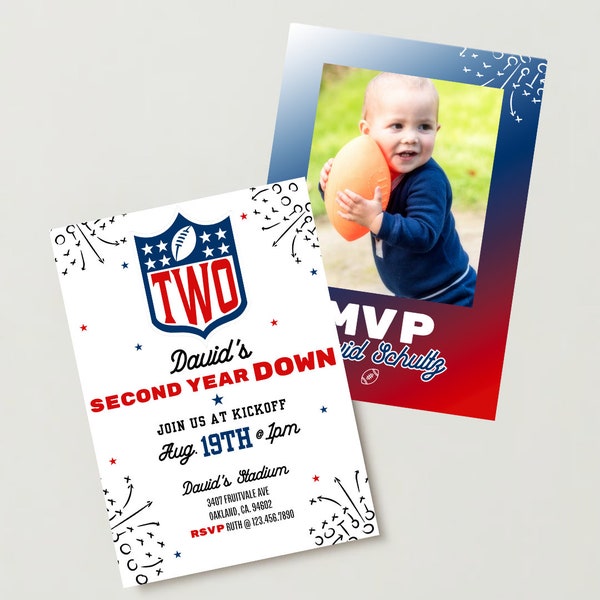 Second Down Birthday Invitation - Etsy