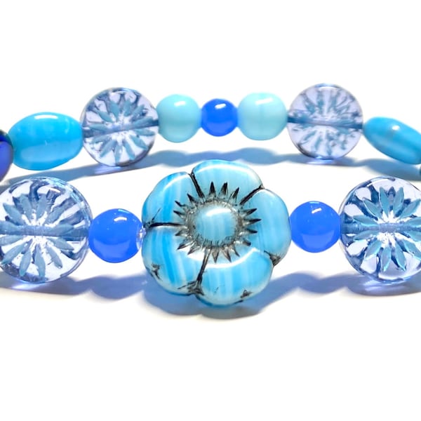 Shades of Blue Beads - Etsy
