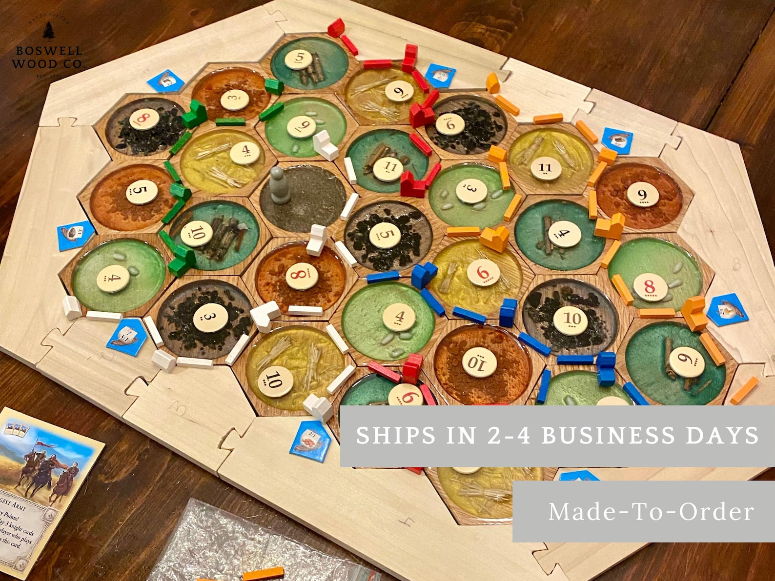 Wooden Game Board for Settlers of Catan - Etsy