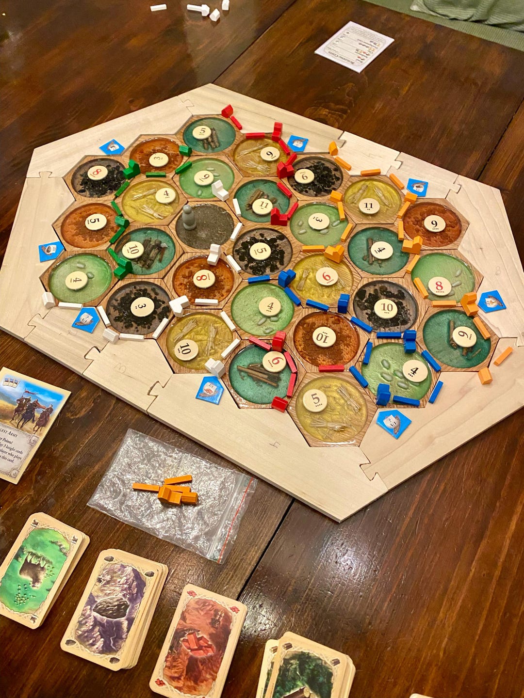 Wooden Game Board for Settlers of Catan - Etsy
