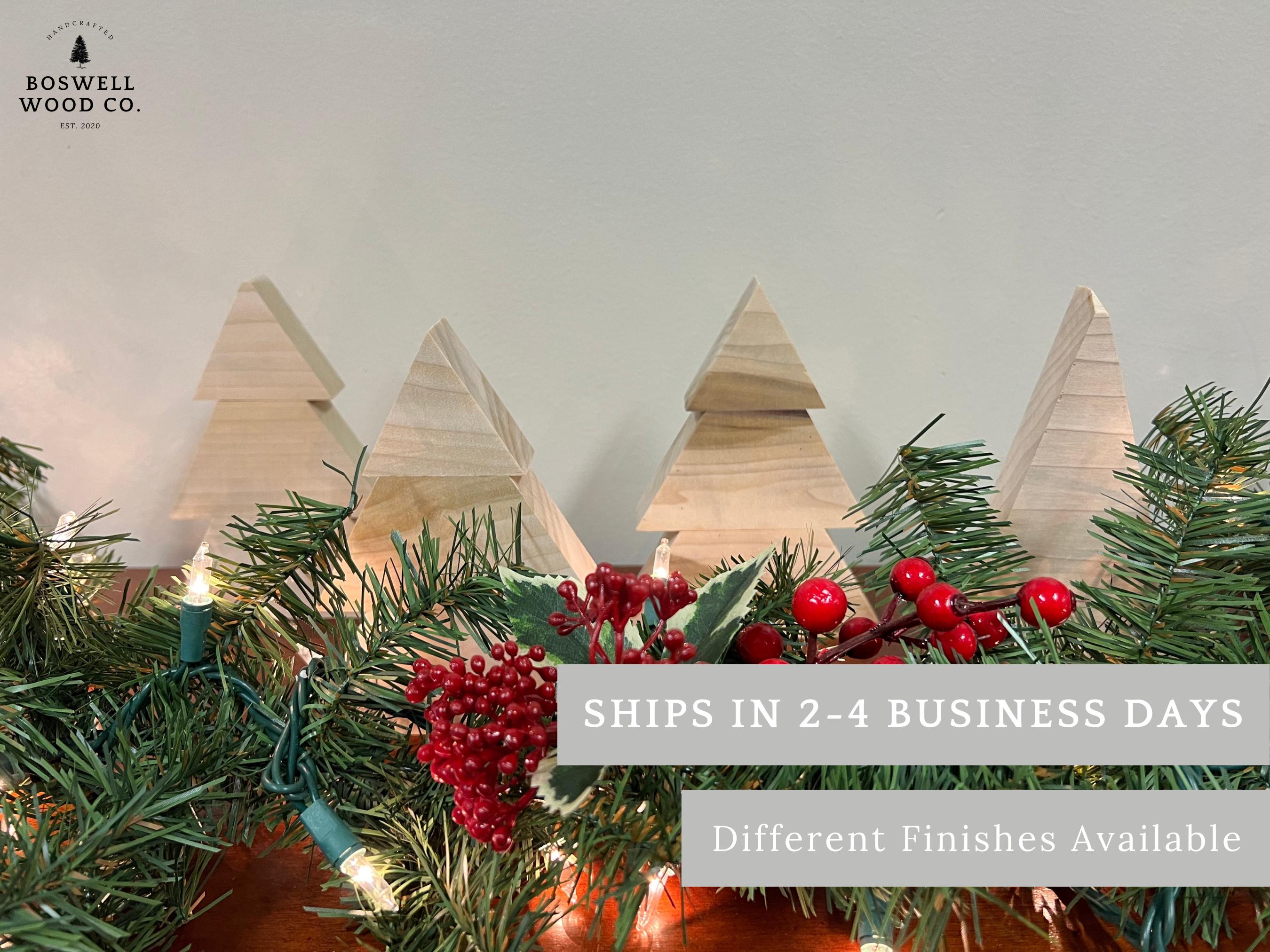 Small Rustic Wood Christmas Trees, Christmas Decor, Reclaimed Wood ...