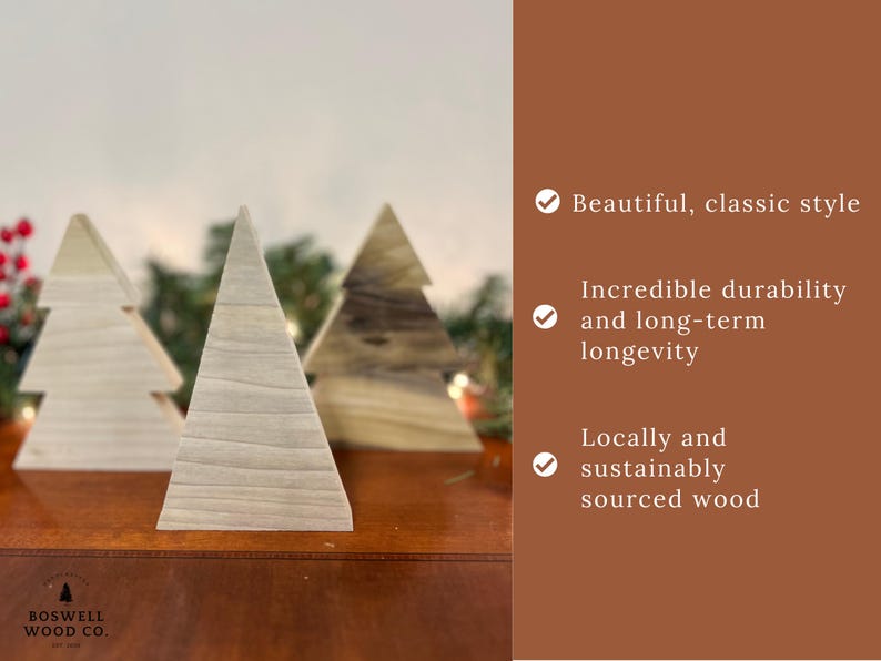 Small Rustic Wood Christmas Trees, Christmas Decor, Reclaimed Wood ...