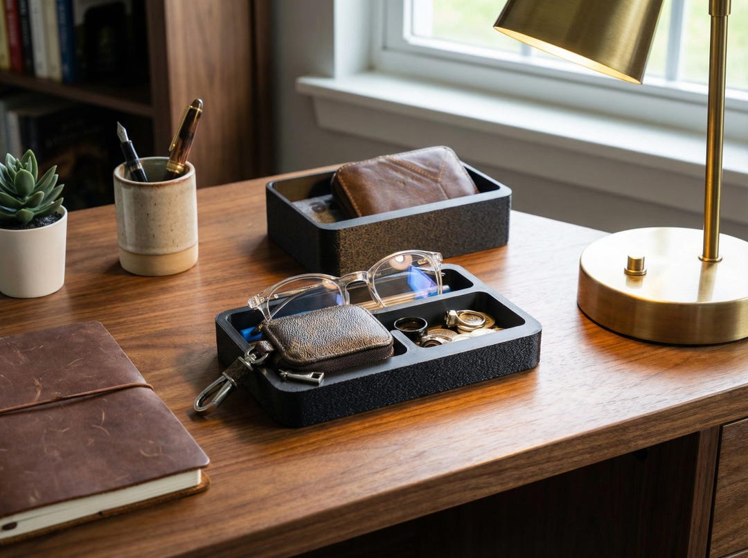 Valet Tray Catchall |office Organisation | Desk, Bedside and Entryway ...