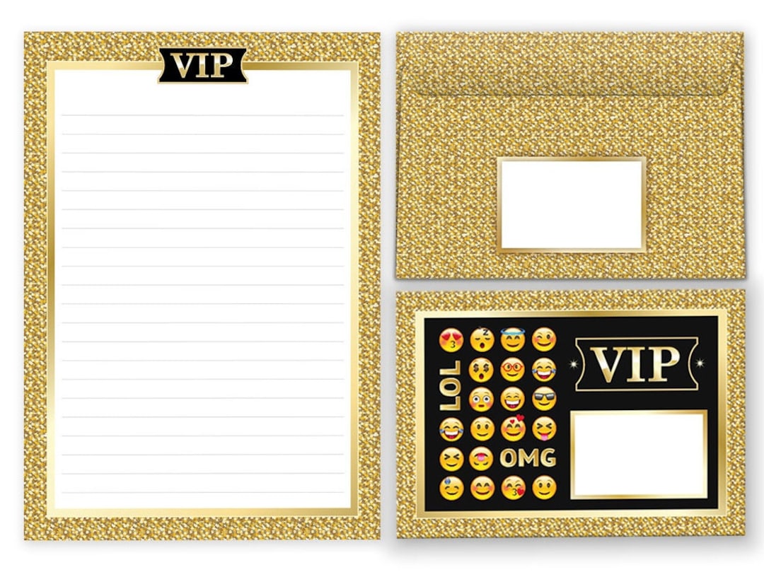 Stationery Set VIP Letter Pad Envelopes Pads for Boys Boys Girls ...