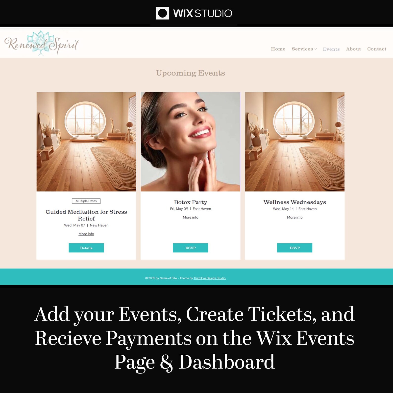 Feminine Wix Template | Medical Spa Web Design | Beauty | Cream ...