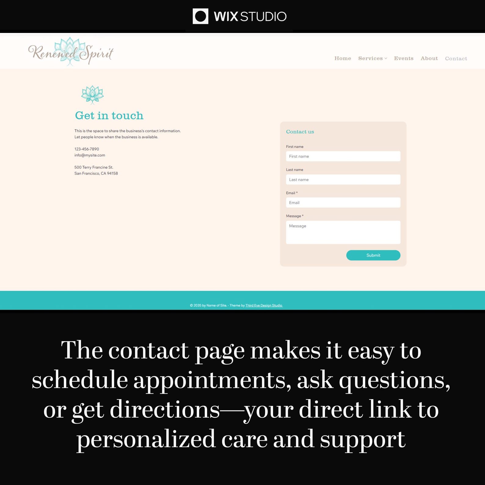 Feminine Wix Template | Medical Spa Web Design | Beauty | Cream ...