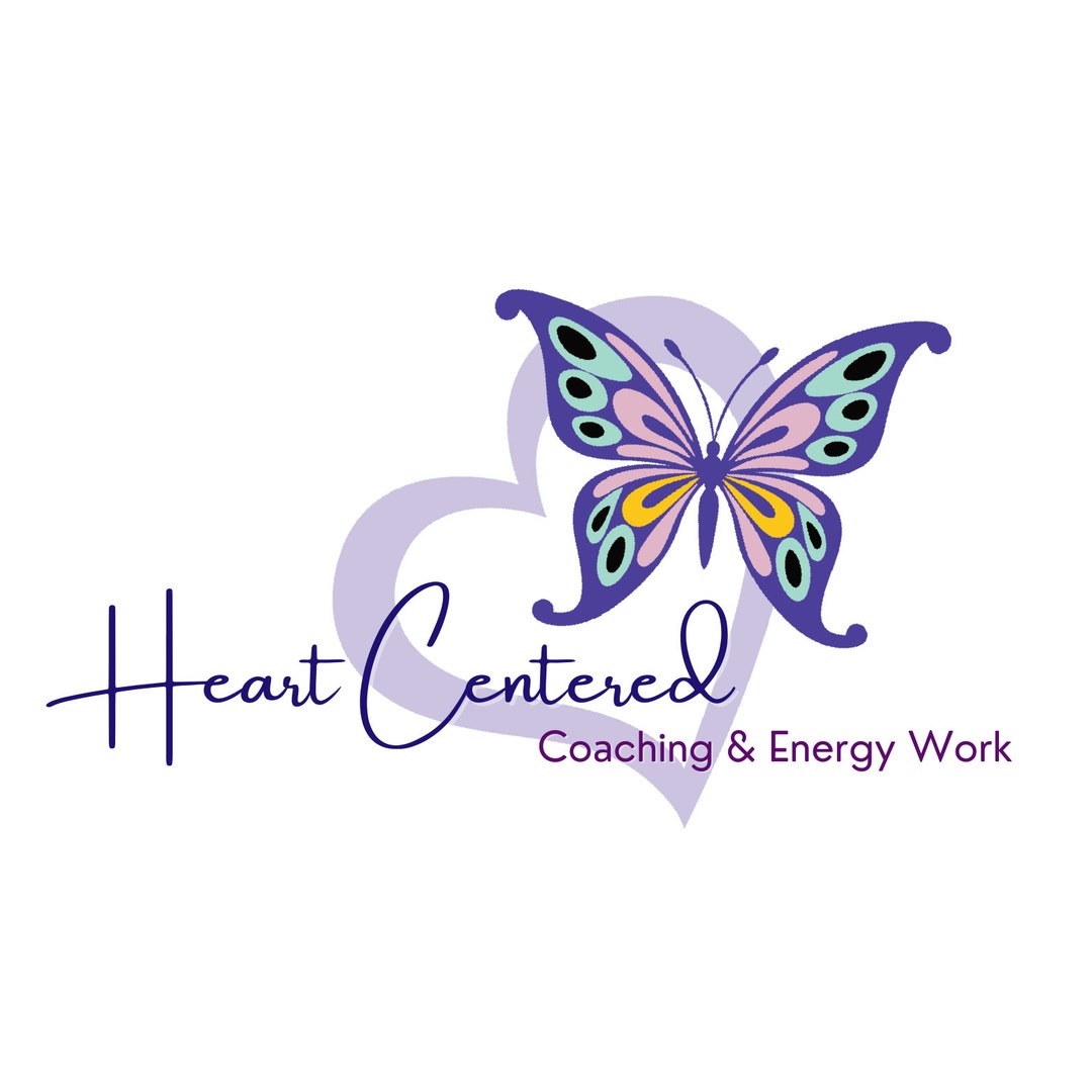 Heart Centered Logo - Boutique Canva Logo Template, Branding, DIY Logo ...