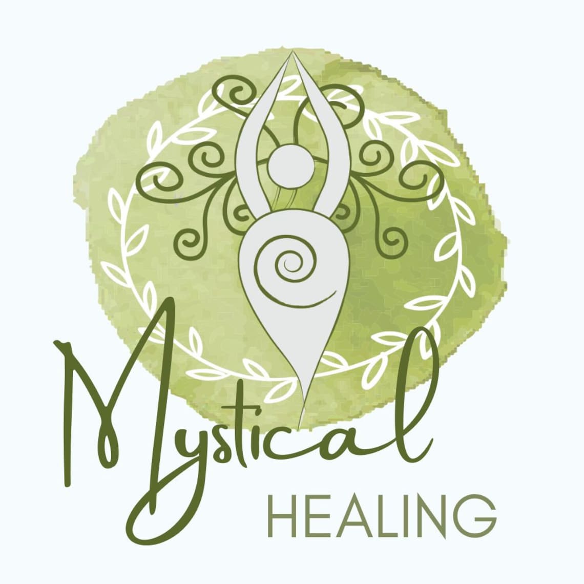 Mystical Healing Divine Feminine Symbol Canva Logo Template, Branding ...