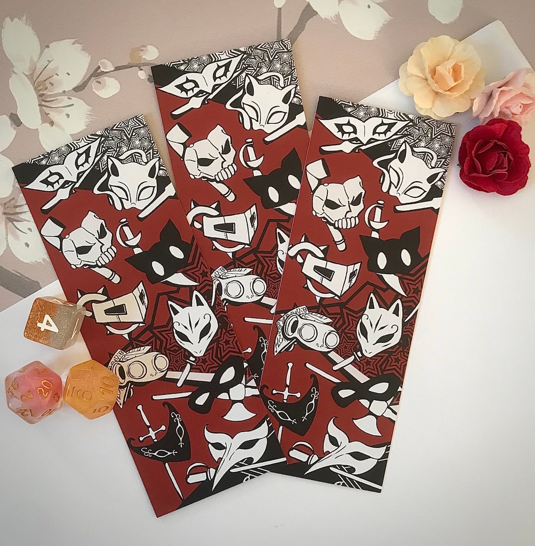 Persona 5 Phantom Thieves Masks Bookmark - Etsy UK