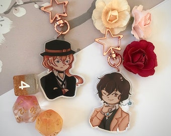 Bungo Stray Dogs Bsd Matching Pin Set, Dazai and Chuuya - Etsy