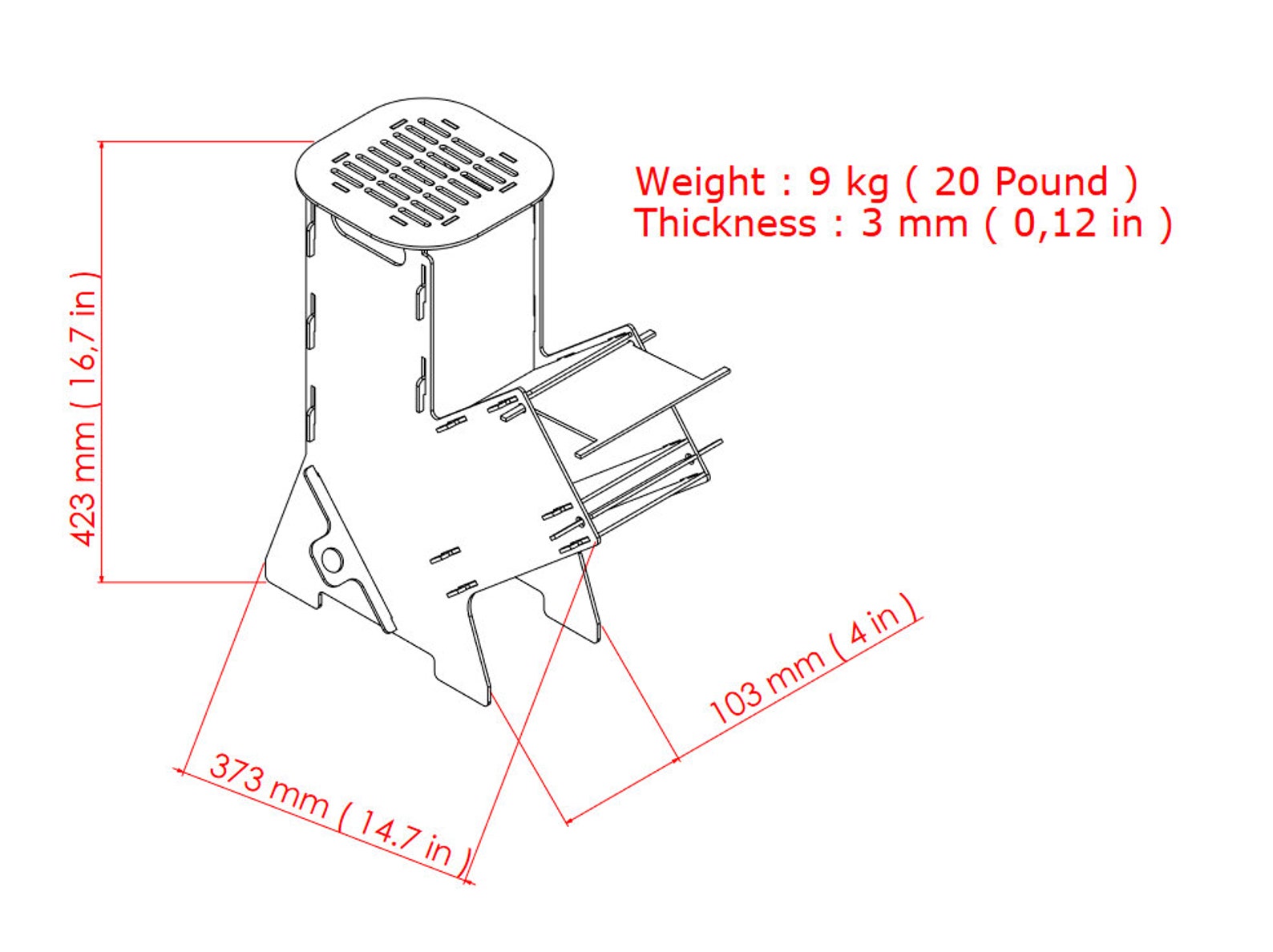 Rocket Stove Dxf Rocket Stove Design Small Rocket Stove File Laser Cut File Dxf Dwg