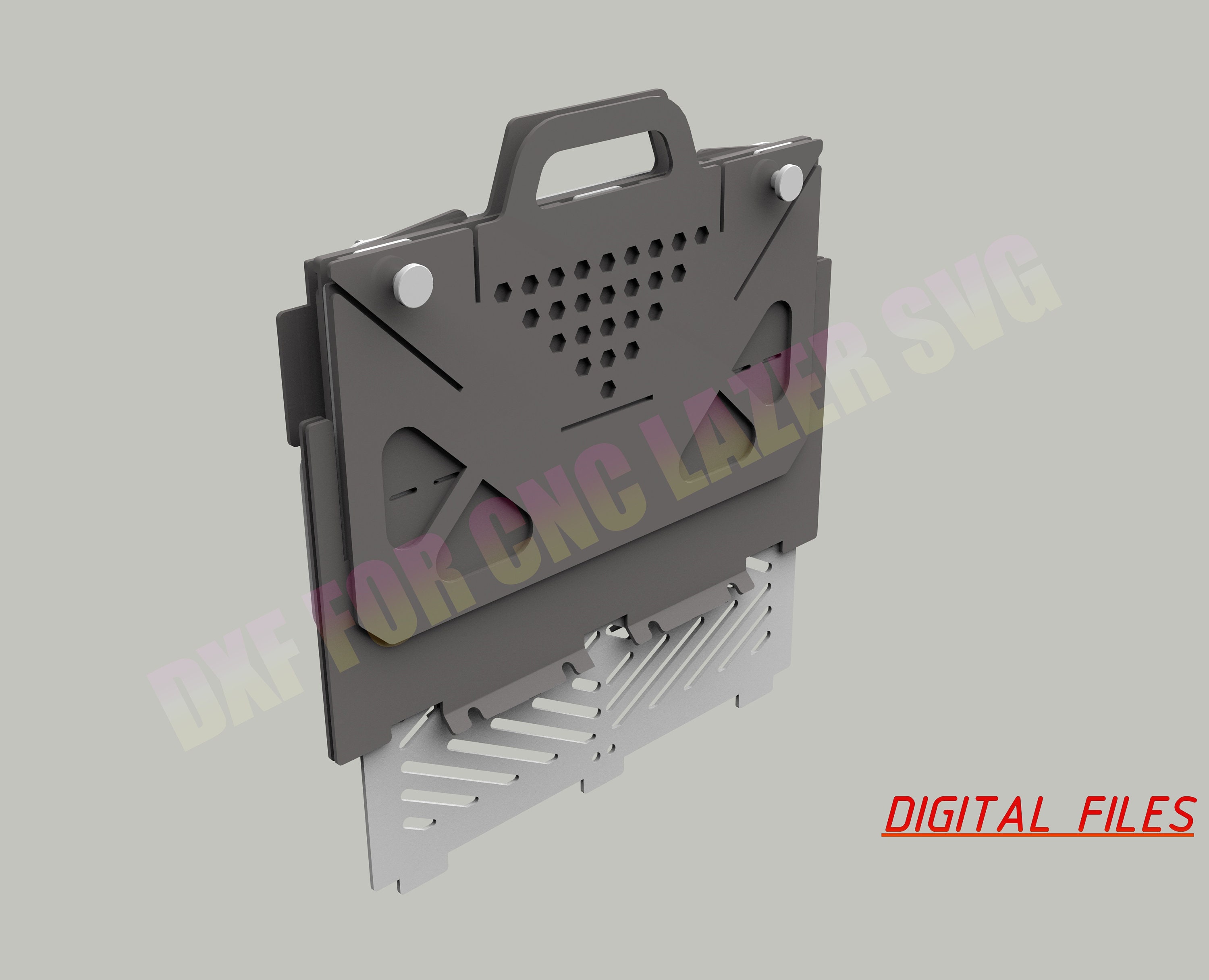 Detachable Brazier Dxf / BBQ Grill Dxf / Folding Barbecue / Square ...