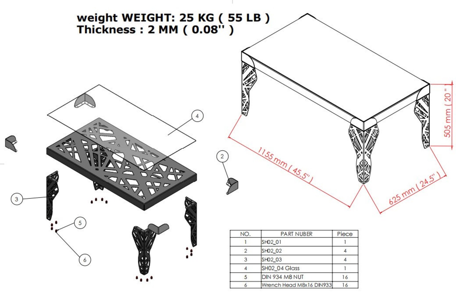 Center Table Dxf /metal Table Dxf / Decorative Coffee Table Dxf / Dxf ...