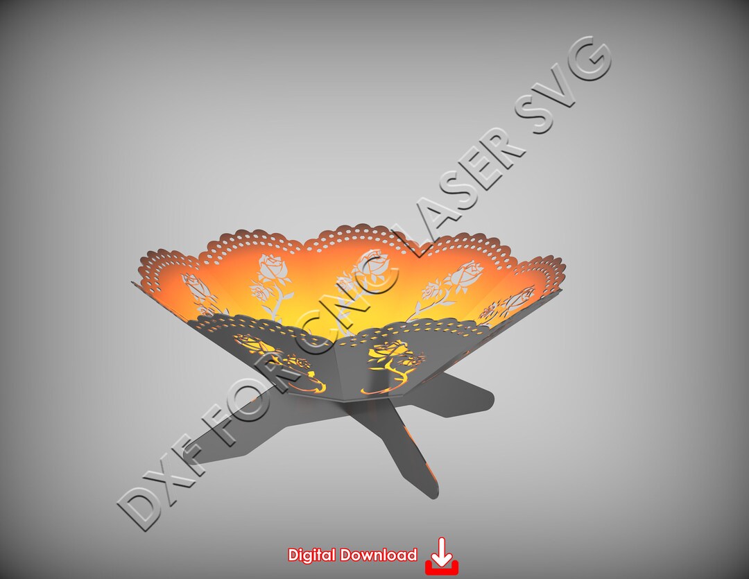 Rose Fire Pit Welded Dxf / Nineagon Firebox / Horses Dxf Files - Etsy