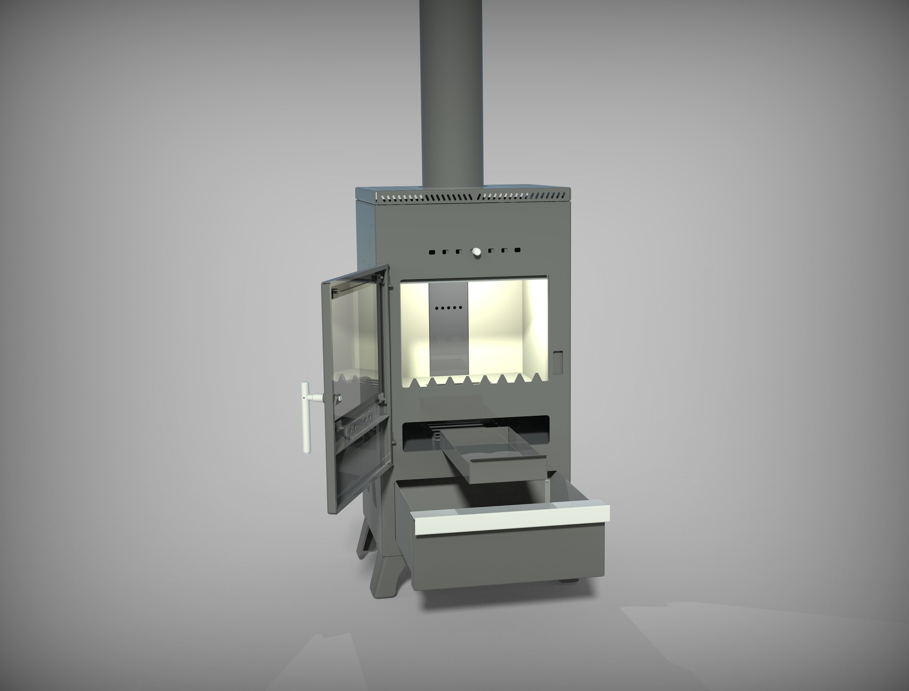 Fireplace Stove | Stove Laser Cut File | Fireplace Dxf File | Stufa a ...