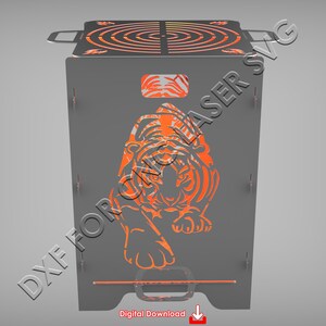 Tiger Square Firebox Dxf / Detachable and Easy to Carry / Folding Fire ...