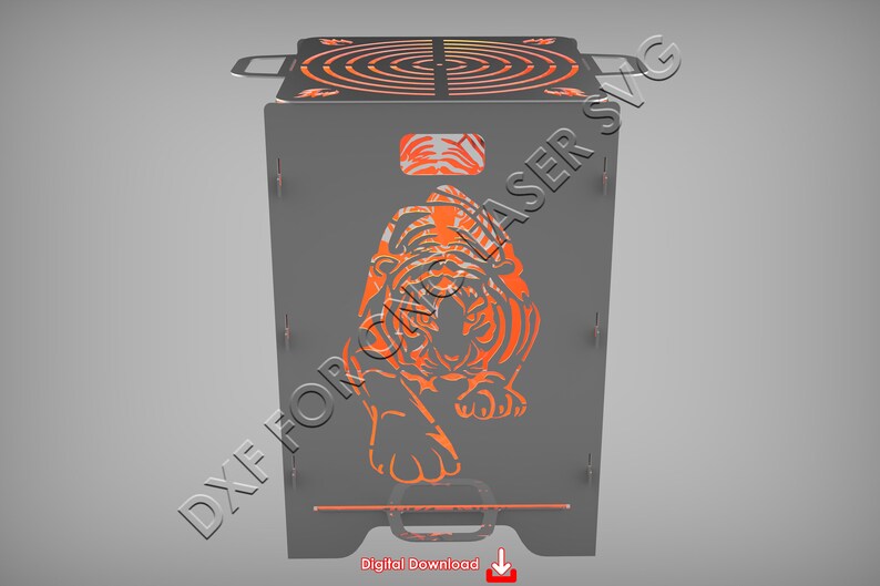 Tiger Square Firebox Dxf / Detachable and Easy to Carry / Folding Fire ...
