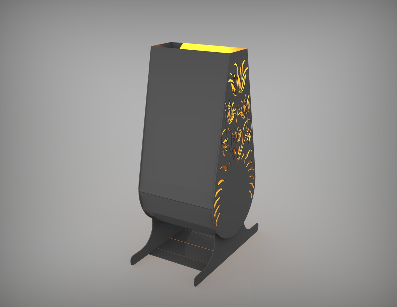 Flower Garden Fire Pit, Firebox File Dowland, Digital Product for Metal ...