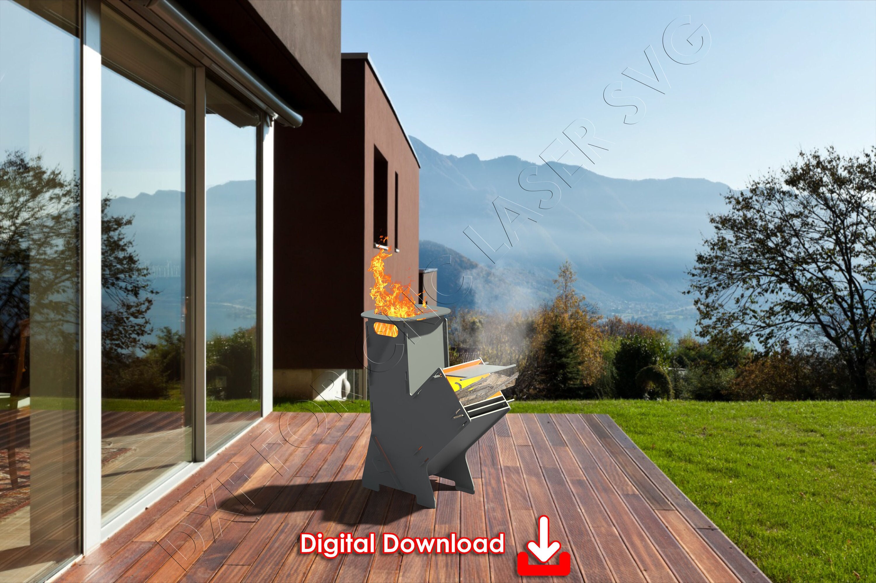 Rocket Stove Dxf Rocket Stove Design Small Rocket Stove - Etsy