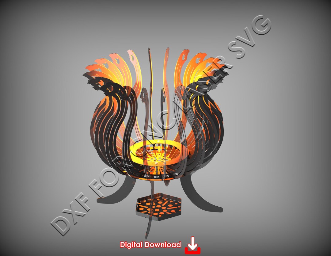 Fire Basket File | Fire Rose | Firebox Collapsible | Portable Fire Pit ...