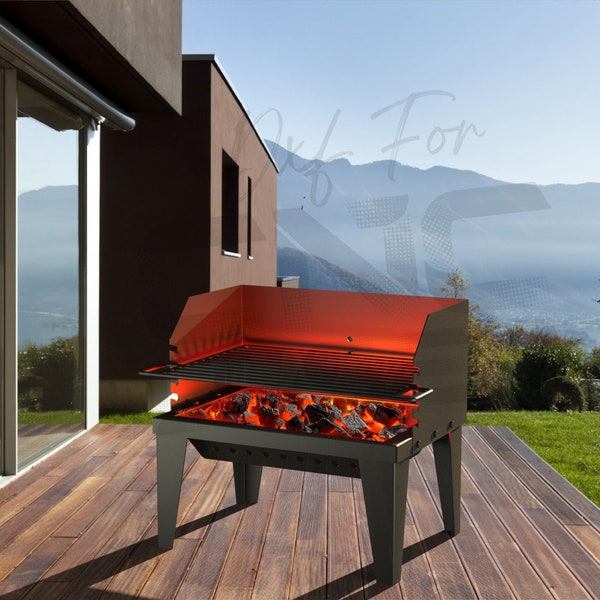 Bbq Grill Dxf File - Etsy