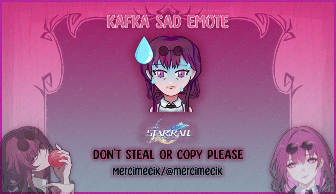 Honkai Star Rail Kafka Emote - Etsy