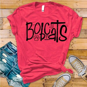 Bobcats Doodle Letters Mascot Team White and Black Files - Etsy