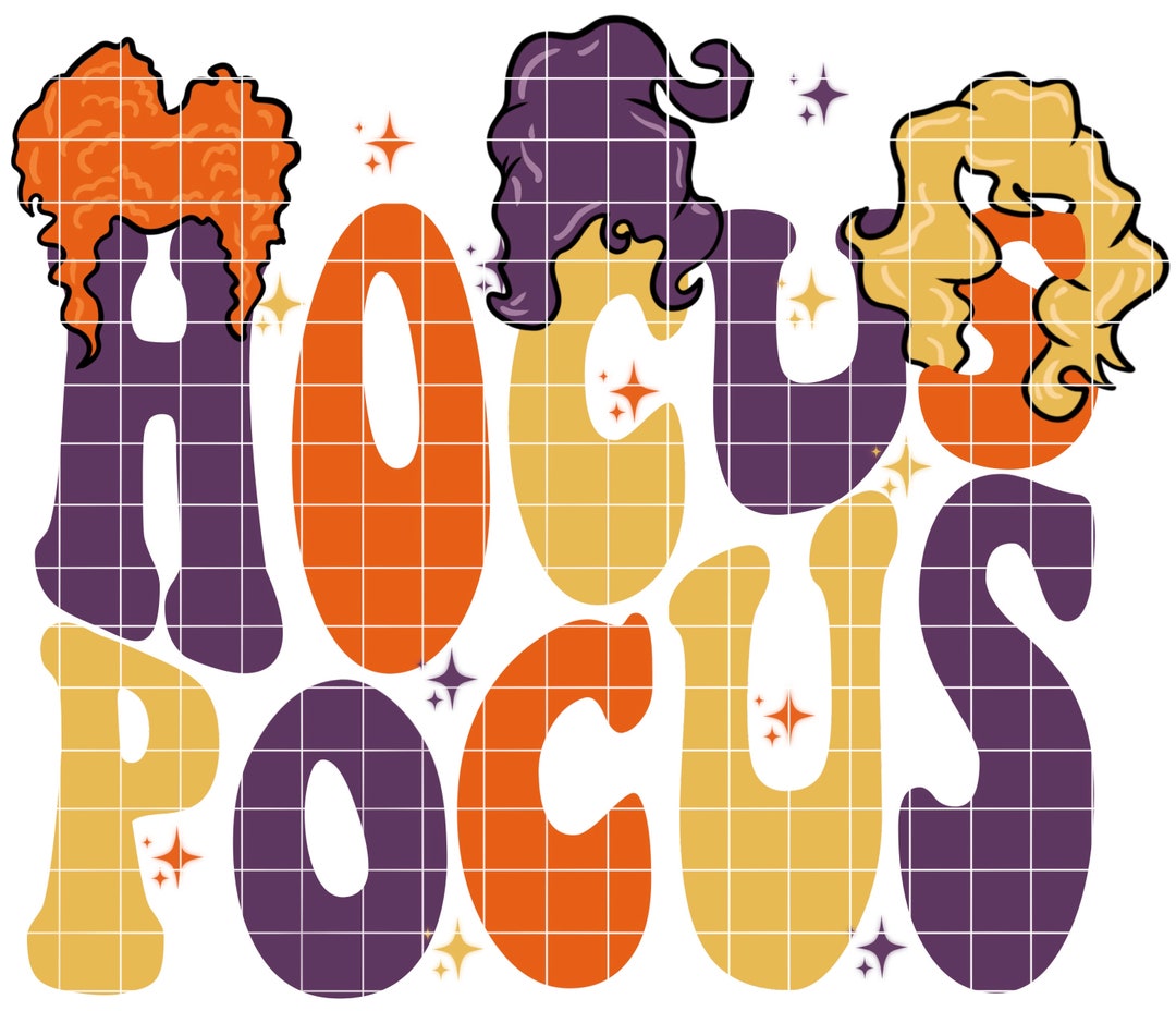 Hocus Pocus Groovy Letters - Etsy