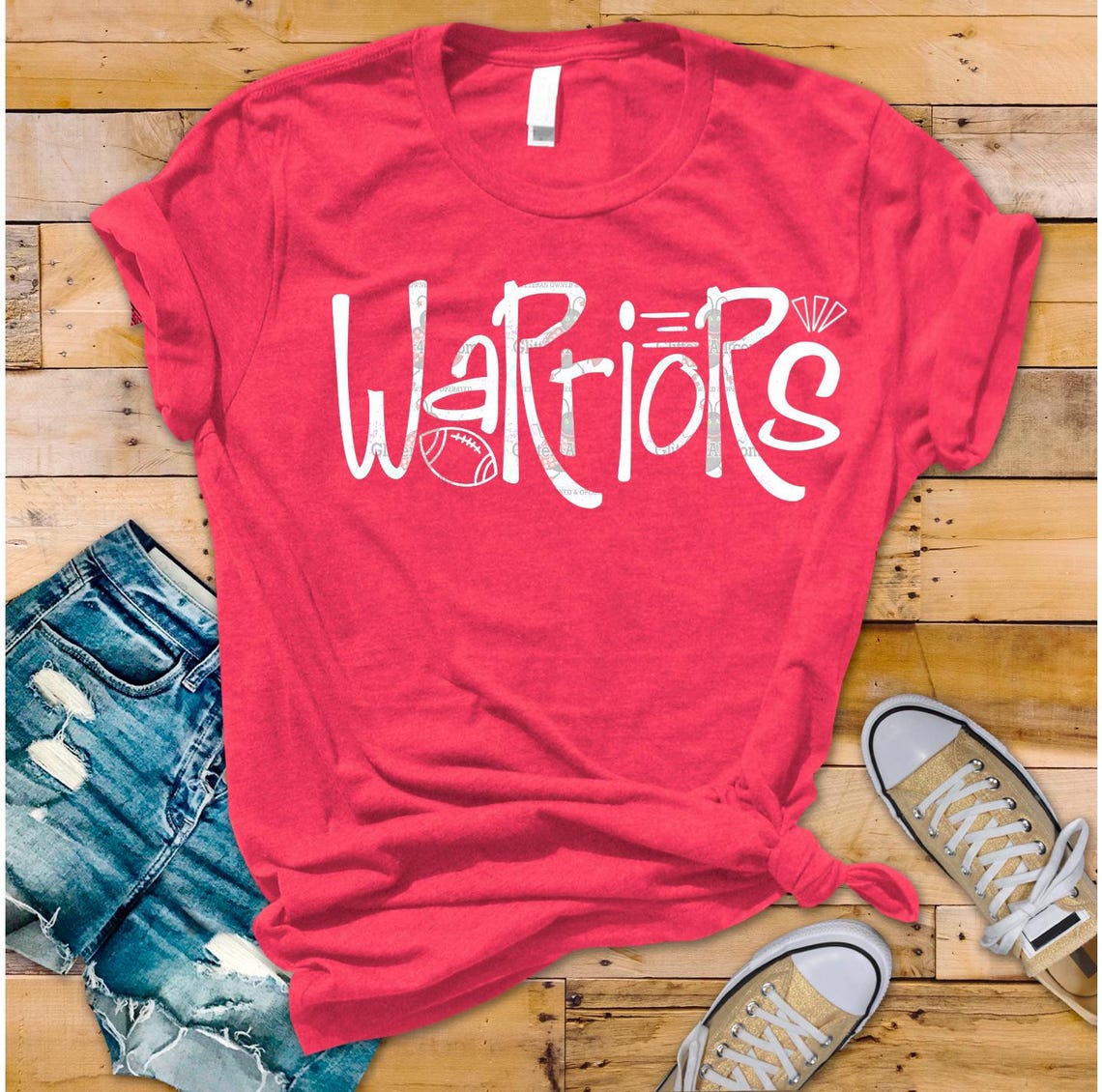 Warriors Doodle Letters Mascot Team White and Black Files - Etsy